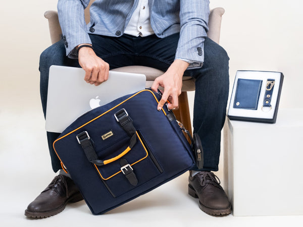 Laptop bag & Corporate gift set Blue(Combo) – Artilea